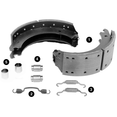 KSR4034524QR Brake Shoe Kit Meritor Automotive Rockwell