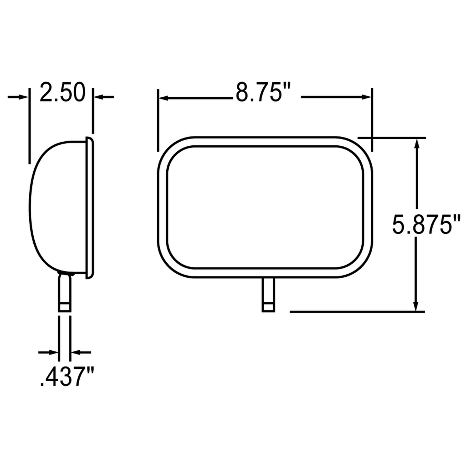 7268 Mirror Head Truck-Lite Co