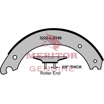 SR3014707QPR Brake Shoe Kit Meritor Automotive Rockwell