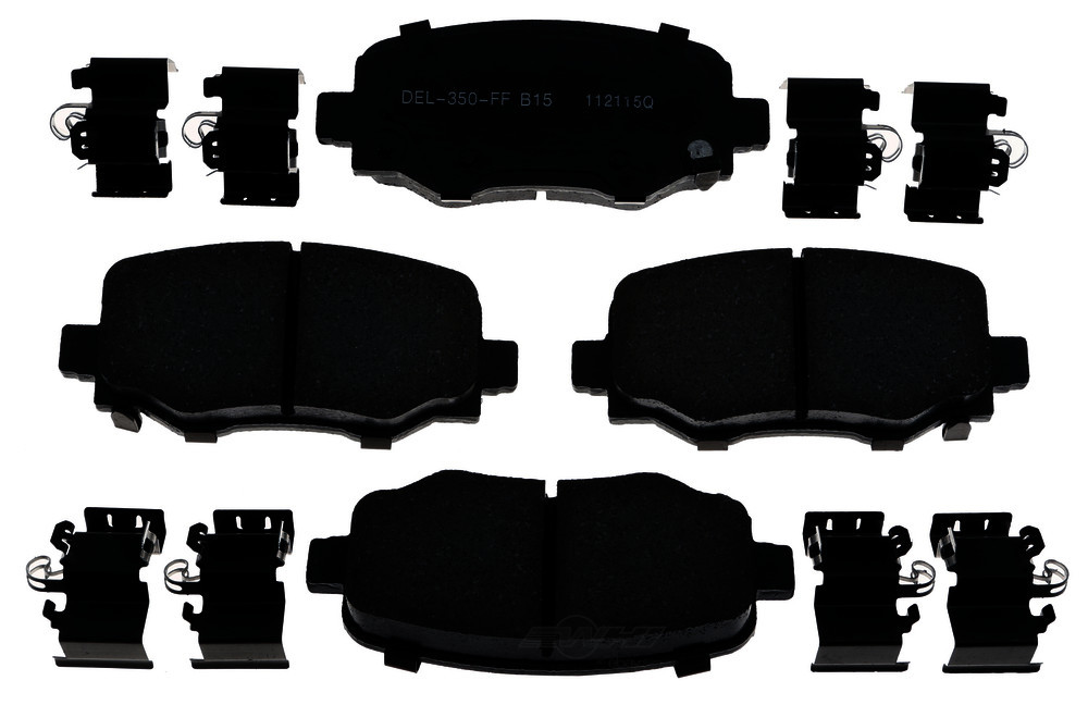 17D1734CHF1 Front Dis Pad Assembly Ac Delco
