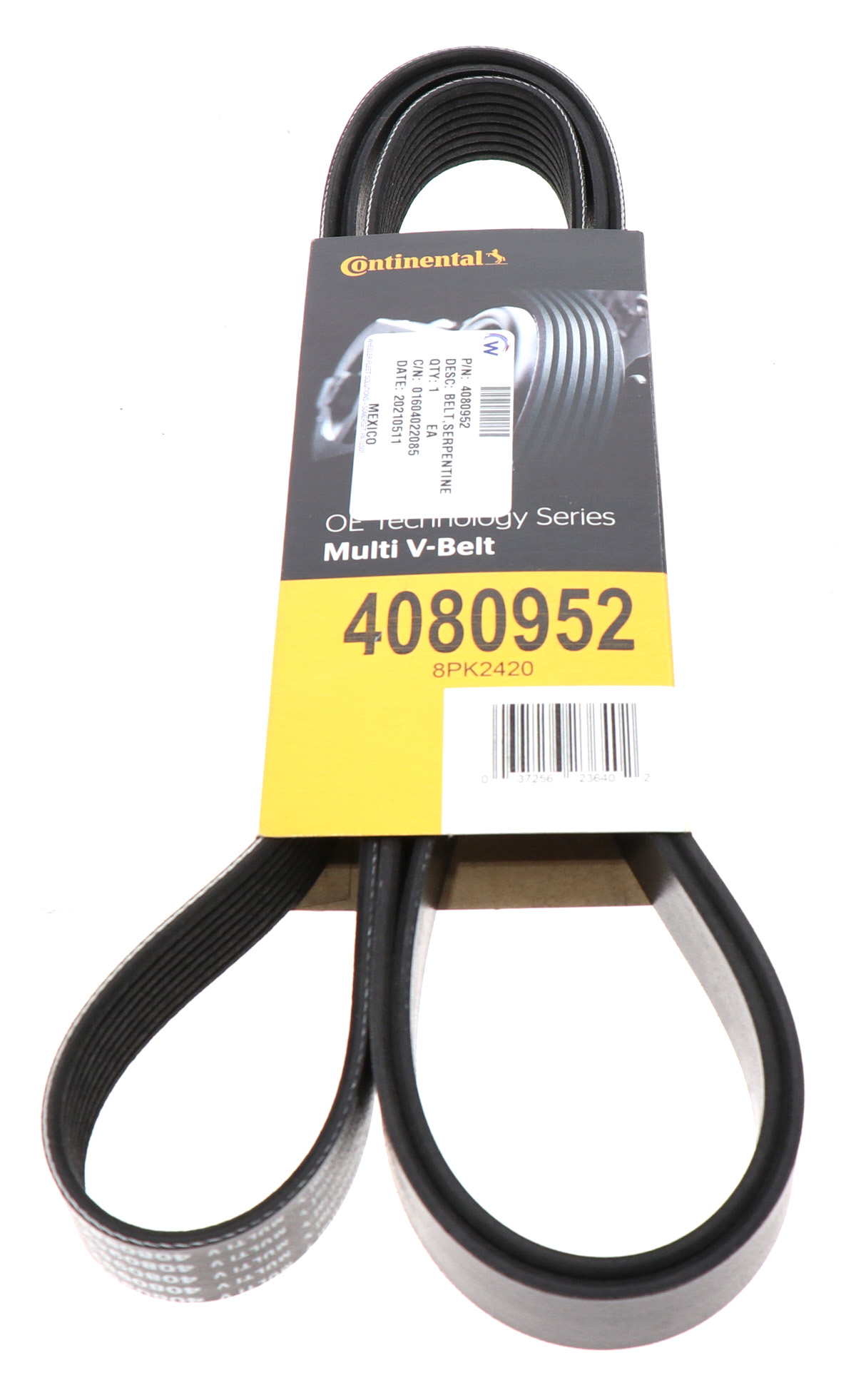 4080952 Serpentine Belt Continental