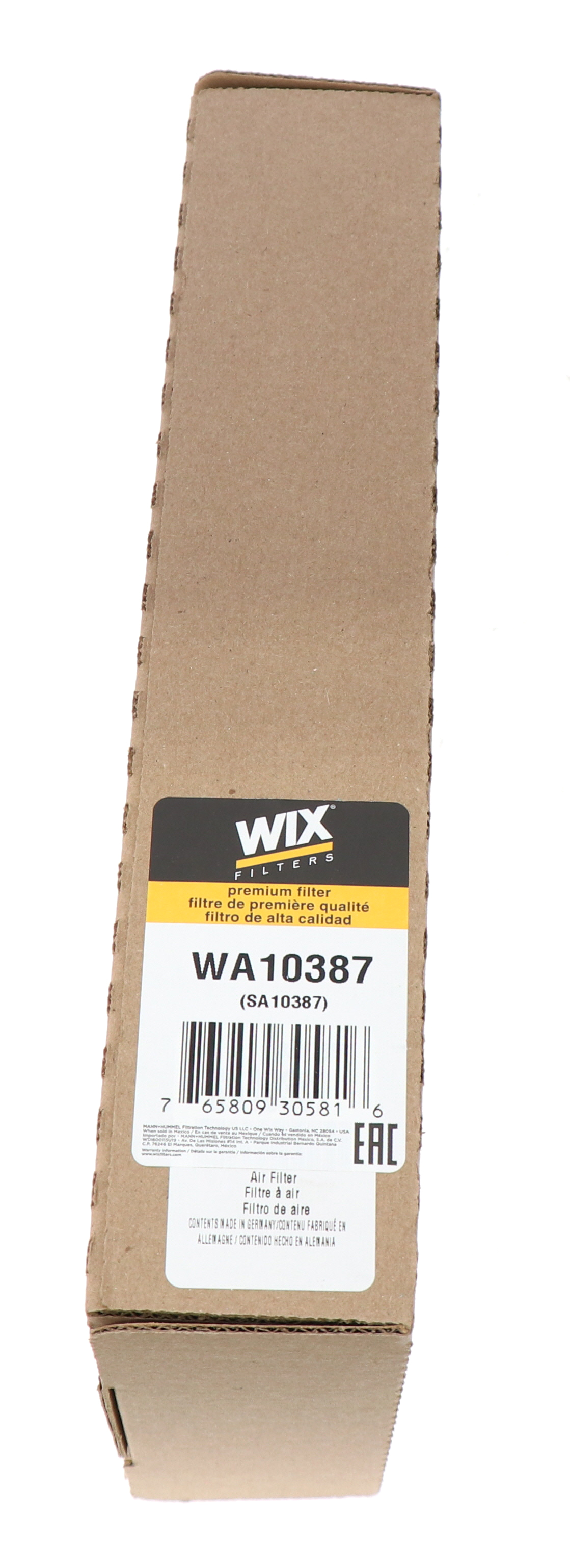 WA10387 Air Filter Wix Filter Corp