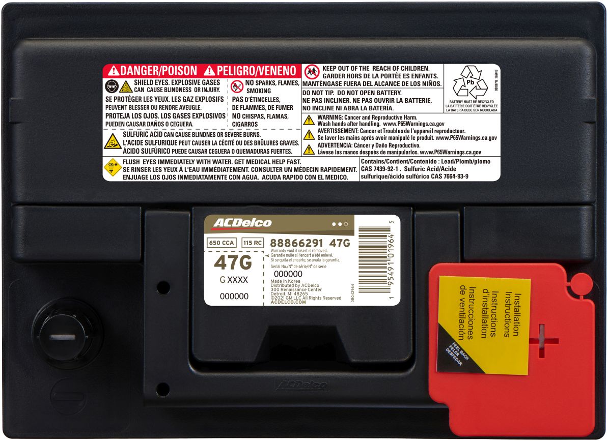 47G Battery Asm Ac Delco